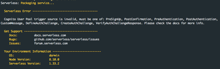 Support For Lambda Trigger Aws Cognito Usermigration · Issue 5513 · Serverless Serverless · Github