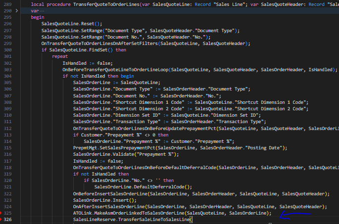 Event Request Codeunit 86 Sales Quote To Order 