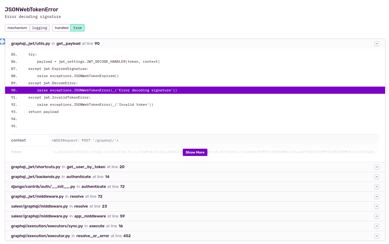 Signout From Dashboard After Few Sec Of Sign In · Issue 6837 · Saleor