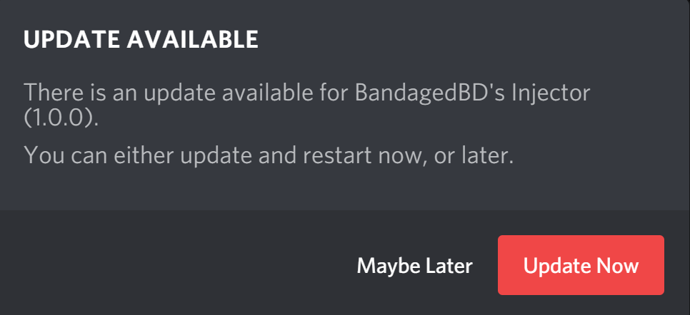 [Bug] Update for BandagedBD's Injector (1.0.0) · Issue #639 · BetterDiscord/BetterDiscord · GitHub