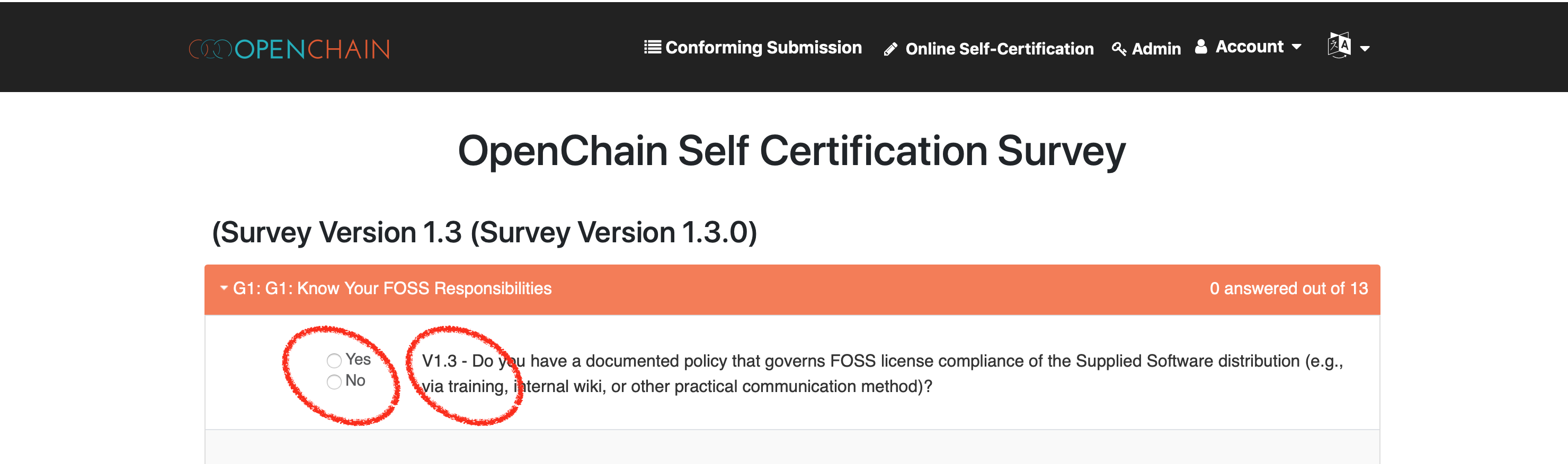 OpenChain Self Certification Questionnaire - Spacing Issues · Issue #67 · OpenChain-Project ...