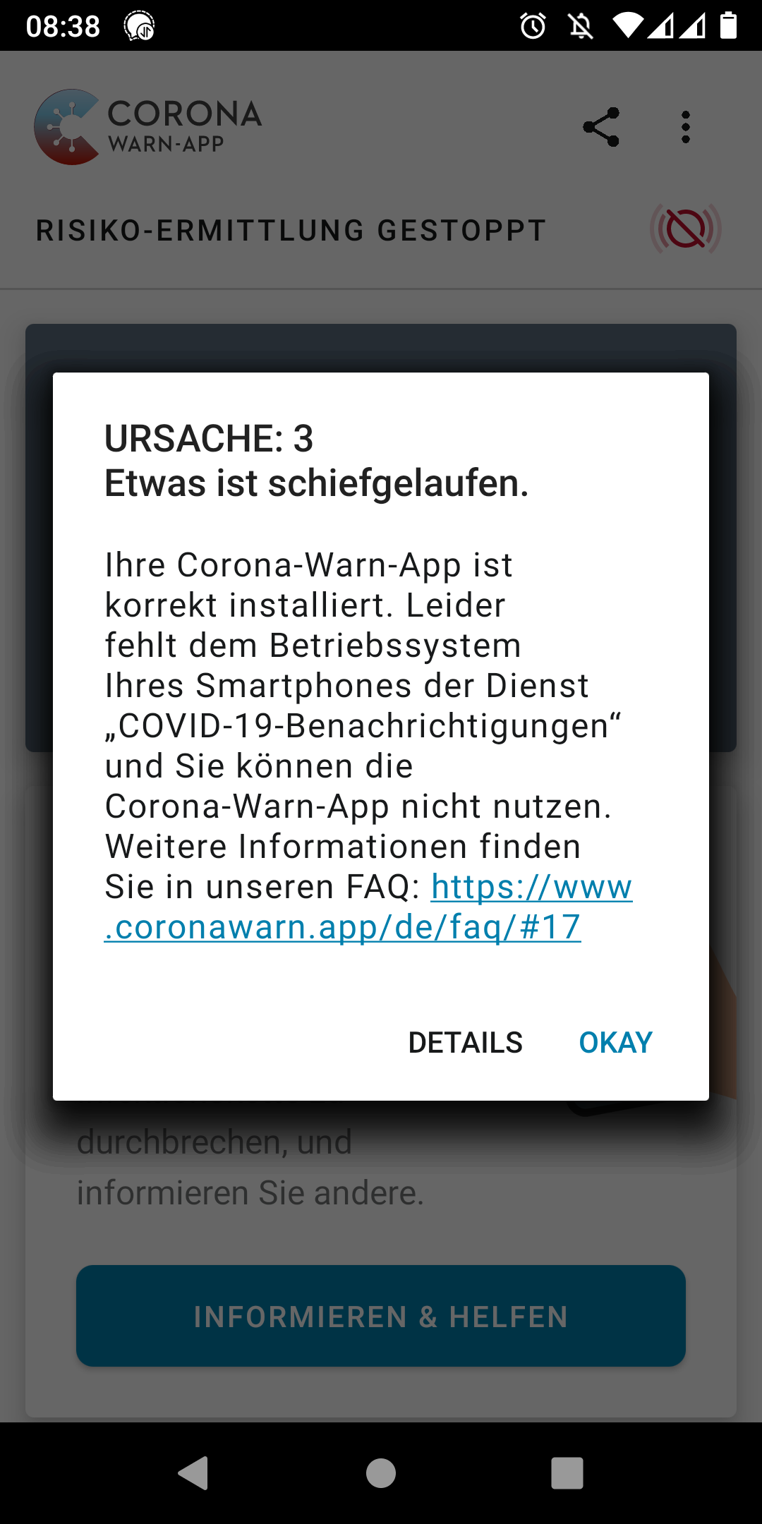 Corona Warn App doesn't work after update to 1.6 · Issue #1267 · microg/GmsCore · GitHub