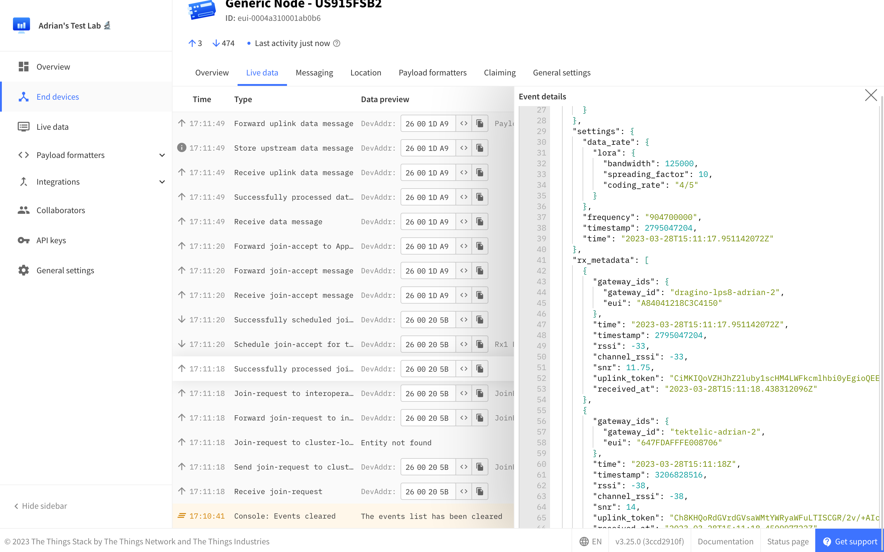 Missing RX metadata in device activations · Issue #6120 · TheThingsNetwork/lorawan-stack · GitHub