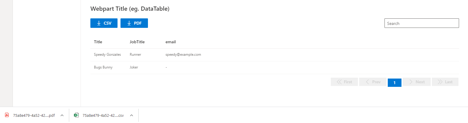 react-datatable Export To CSV not working · Issue #1930 · pnp/sp-dev-fx-webparts · GitHub