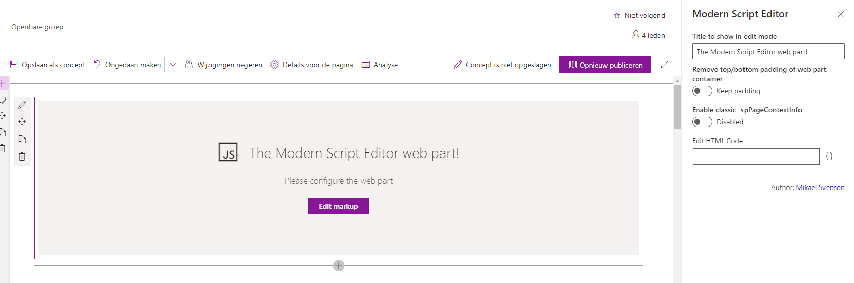 Unable To Configure The Script Editor Webpart Configuration Is Blank · Issue 1972 · Pnpsp