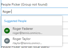 PnP PeoplePicker not working on full names · Issue #565 · pnp/sp-dev-fx-controls-react · GitHub
