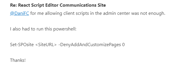 react-script-editor doest not display in the menu · Issue #1555 · pnp/sp-dev-fx-webparts · GitHub