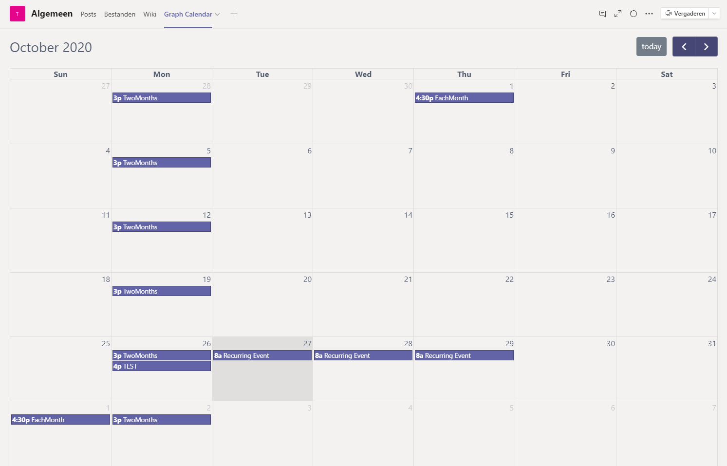 Graph calendar - recurring events by Abderahman88 · Pull Request #1564 ...
