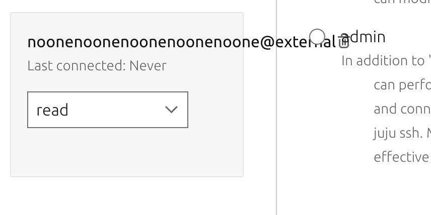 Long names overflow in access panel · Issue #1245 · canonical/juju-dashboard · GitHub