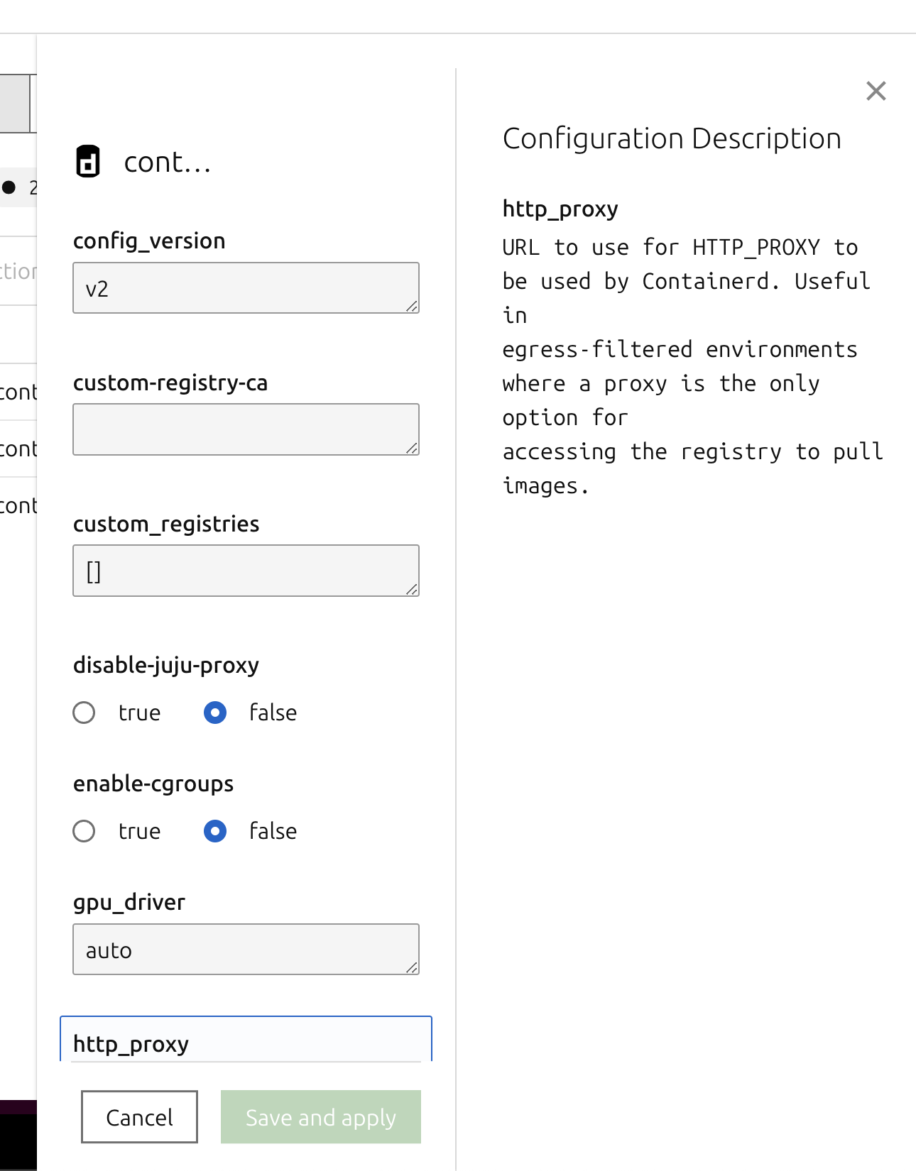 Configuration options don't scroll · Issue #1407 · canonical/juju-dashboard · GitHub