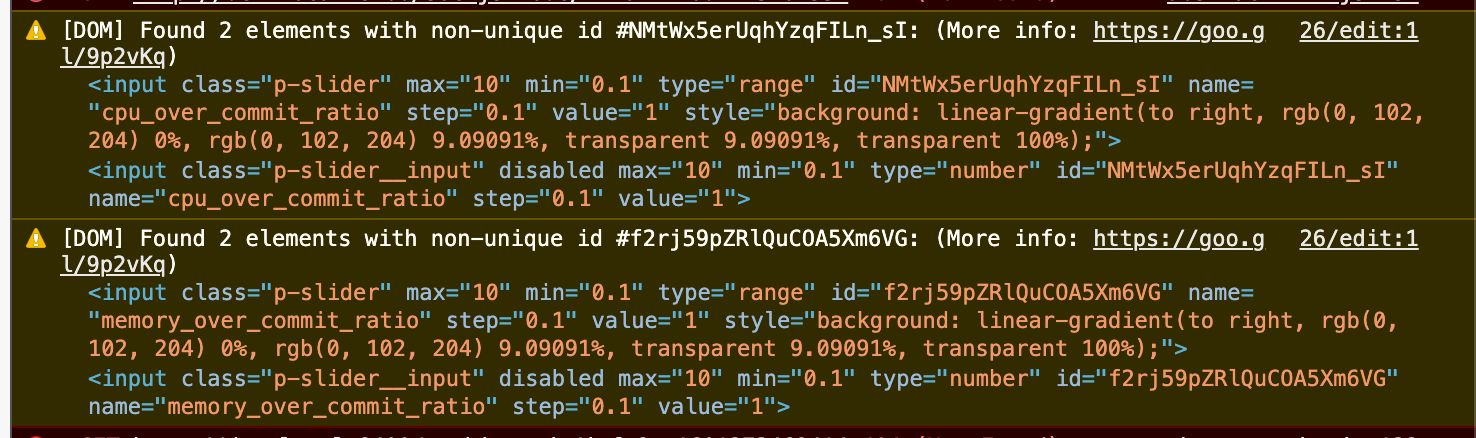KVM configuration form has non-unique id warning · Issue #1708 · canonical/maas-ui · GitHub