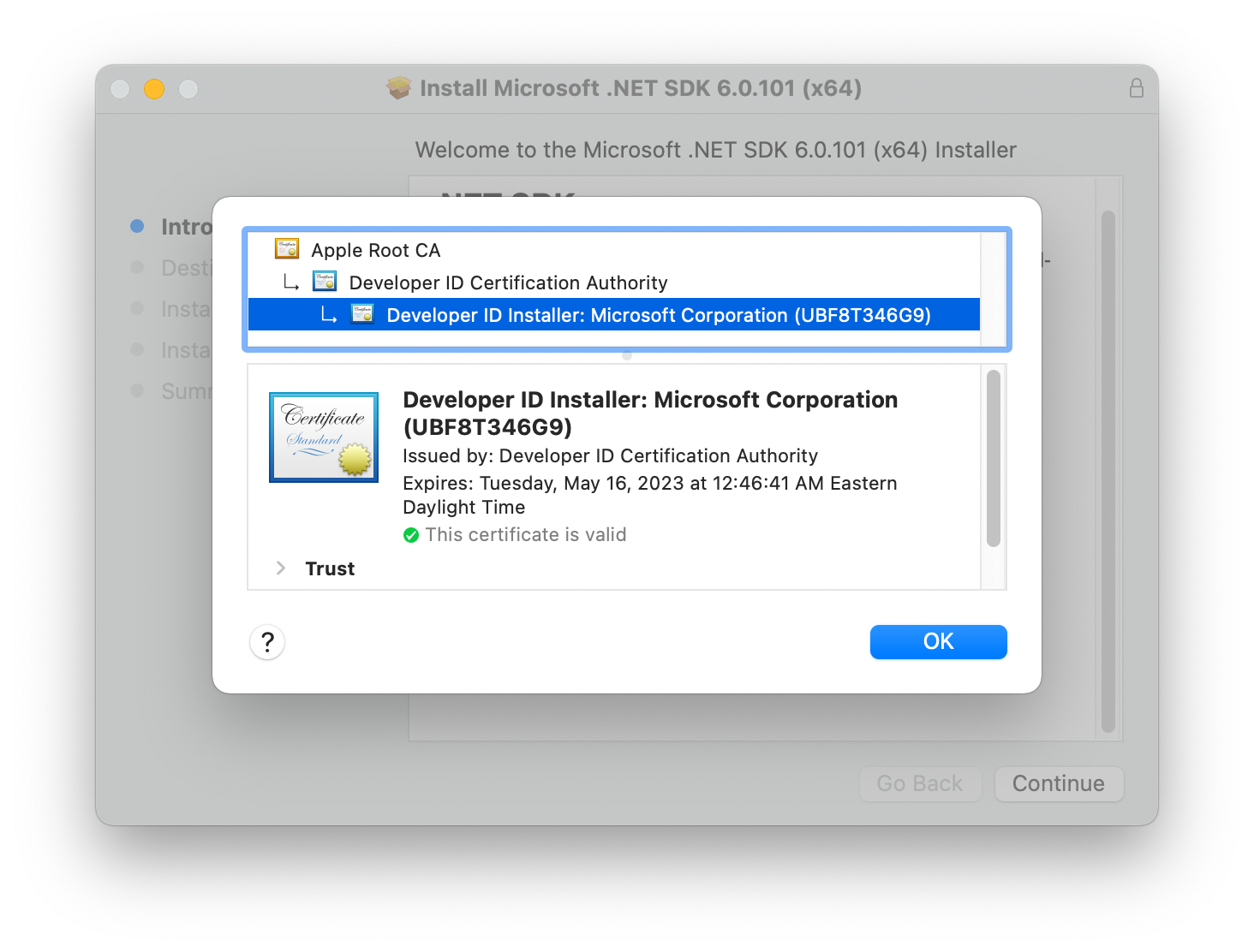 Issue opening/installing .NET 6.0.10, 3.1.416, 5.0.404 x64 from the ...