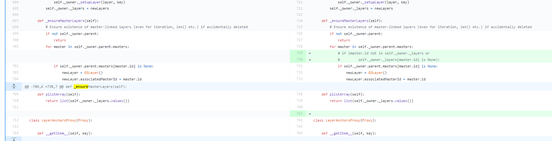 _ensureMasterLayers doesn't · Issue #646 · googlefonts/glyphsLib · GitHub