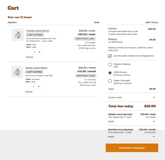 Integration Tracking (WC Subscriptions): show 'Totals due today' label · Issue #3705 ...
