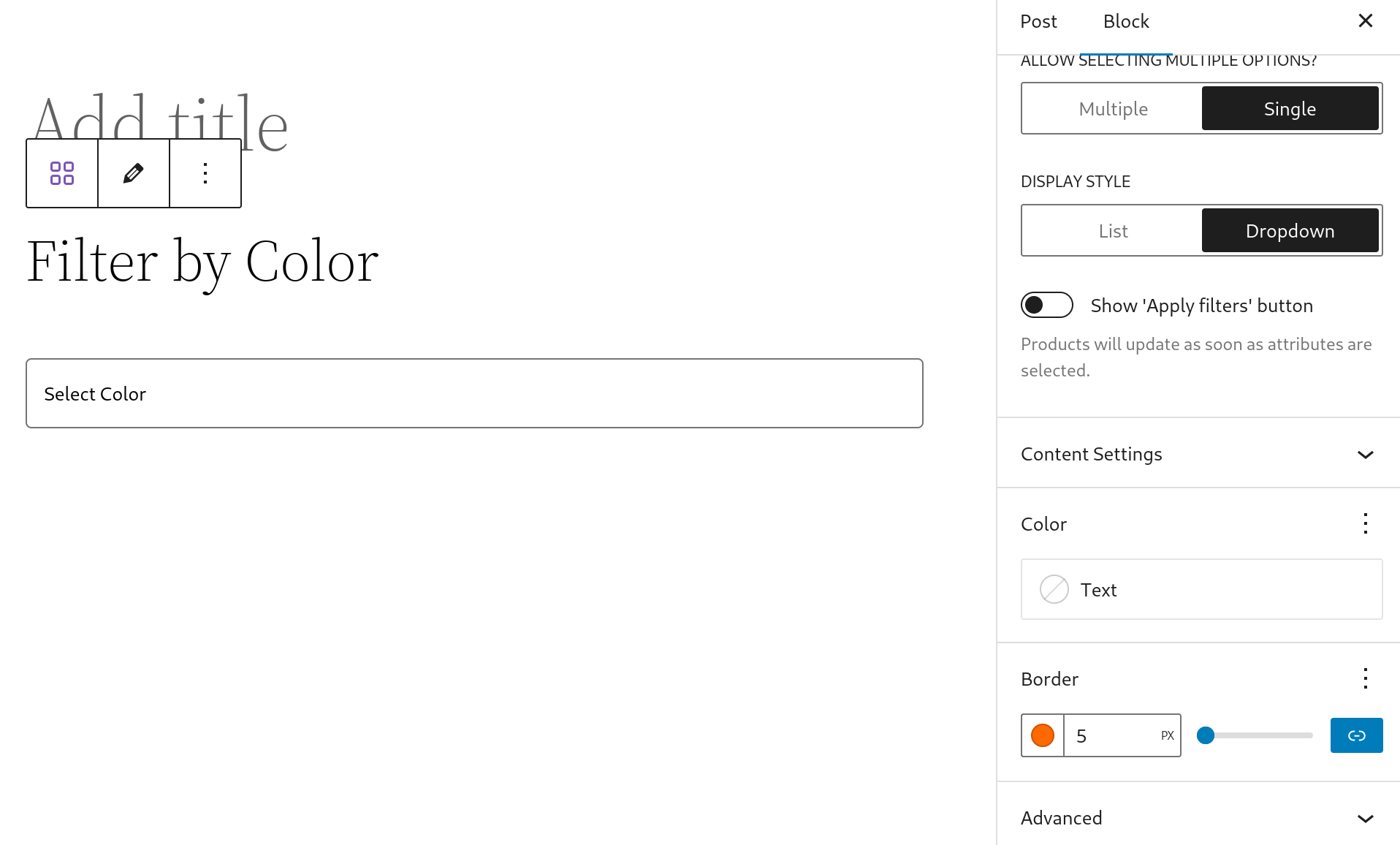 Filter by Attribute border styles are not applied to the block · Issue #7192 · woocommerce ...