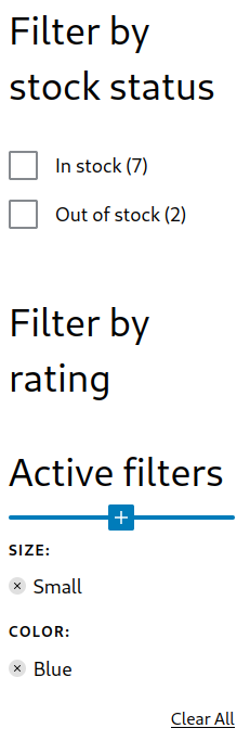 Filter By Rating Block Should Show A Notice In The Editor If The Store Has No Products With