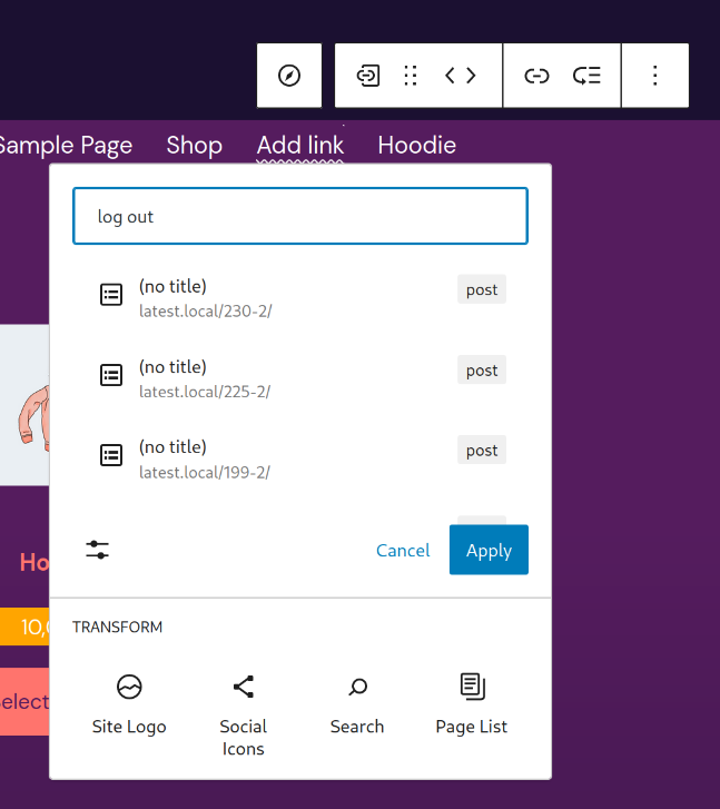 Display WooCommerce Endpoint links in the Navigation block list · Issue #42670 · woocommerce ...