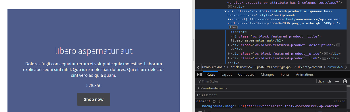 Featured Product doesn't apply the Additional CSS Class to the block · Issue #660 · woocommerce ...
