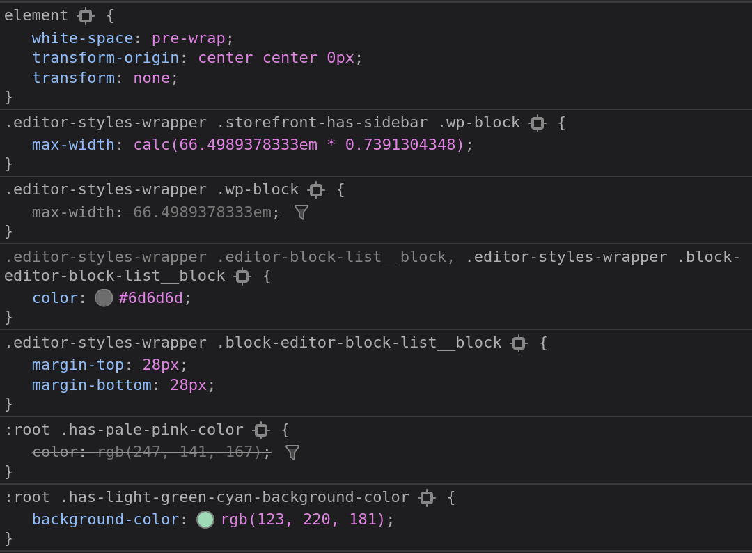 Custom text color in blocks is broken in editor - customizer styles not ...