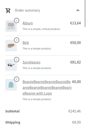 Checkout Block Order Summary Should Be Closed By Default On Mobile · Issue 2423 · Woocommerce