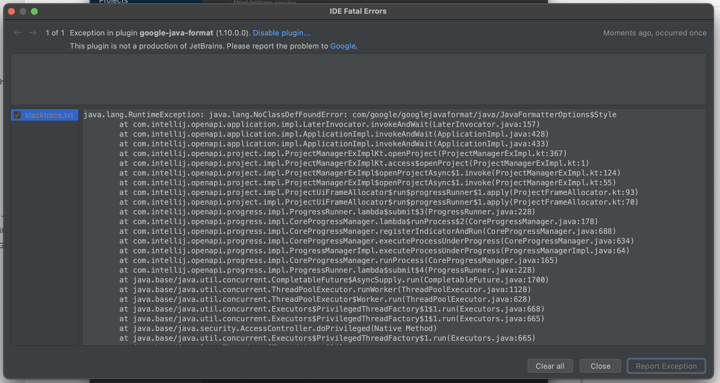 IntelliJ version numbers may be wrong · Issue #597 · google/google-java-format · GitHub
