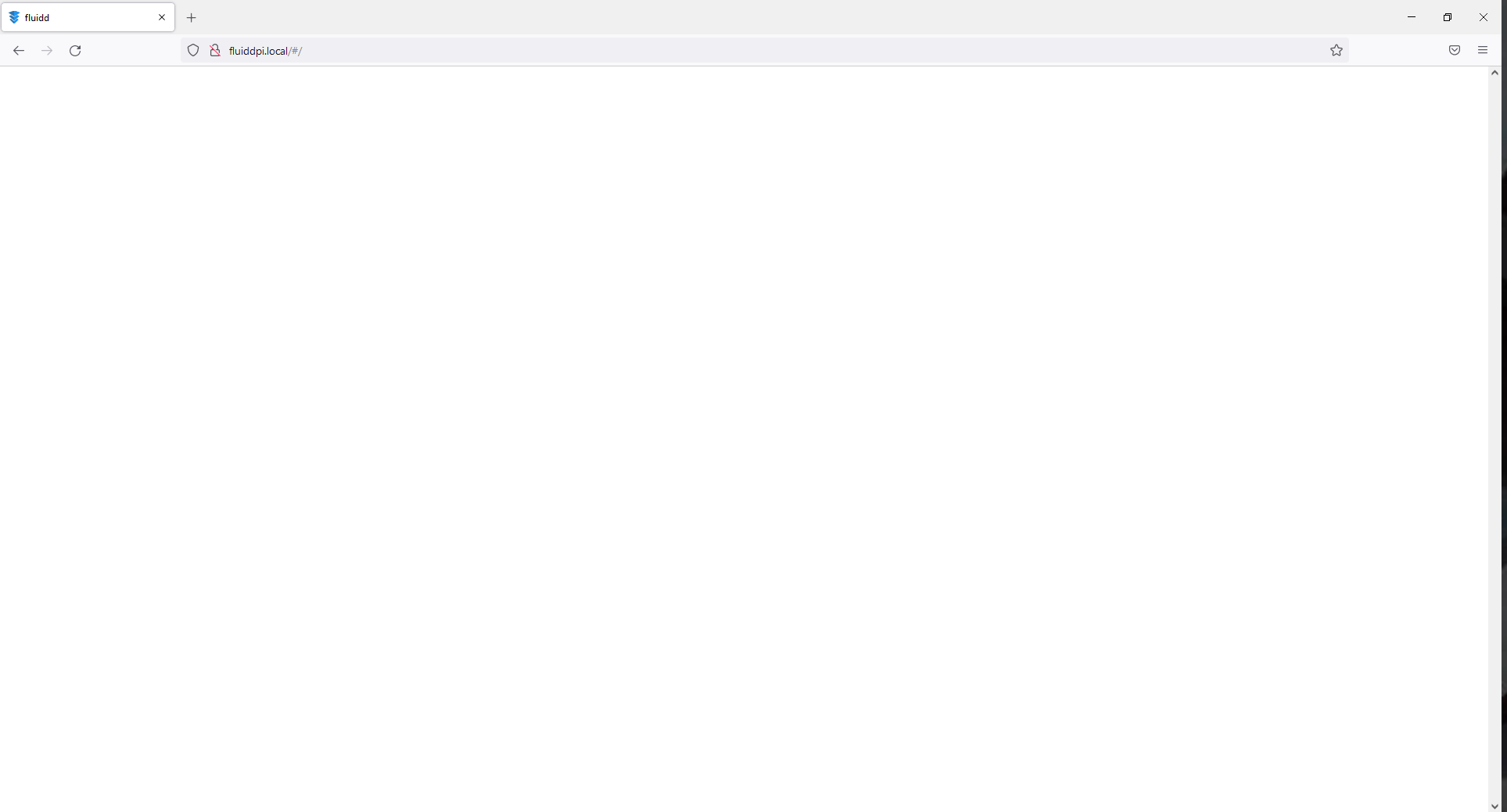 white page after rpi on / off · Issue #462 · fluidd-core/fluidd · GitHub