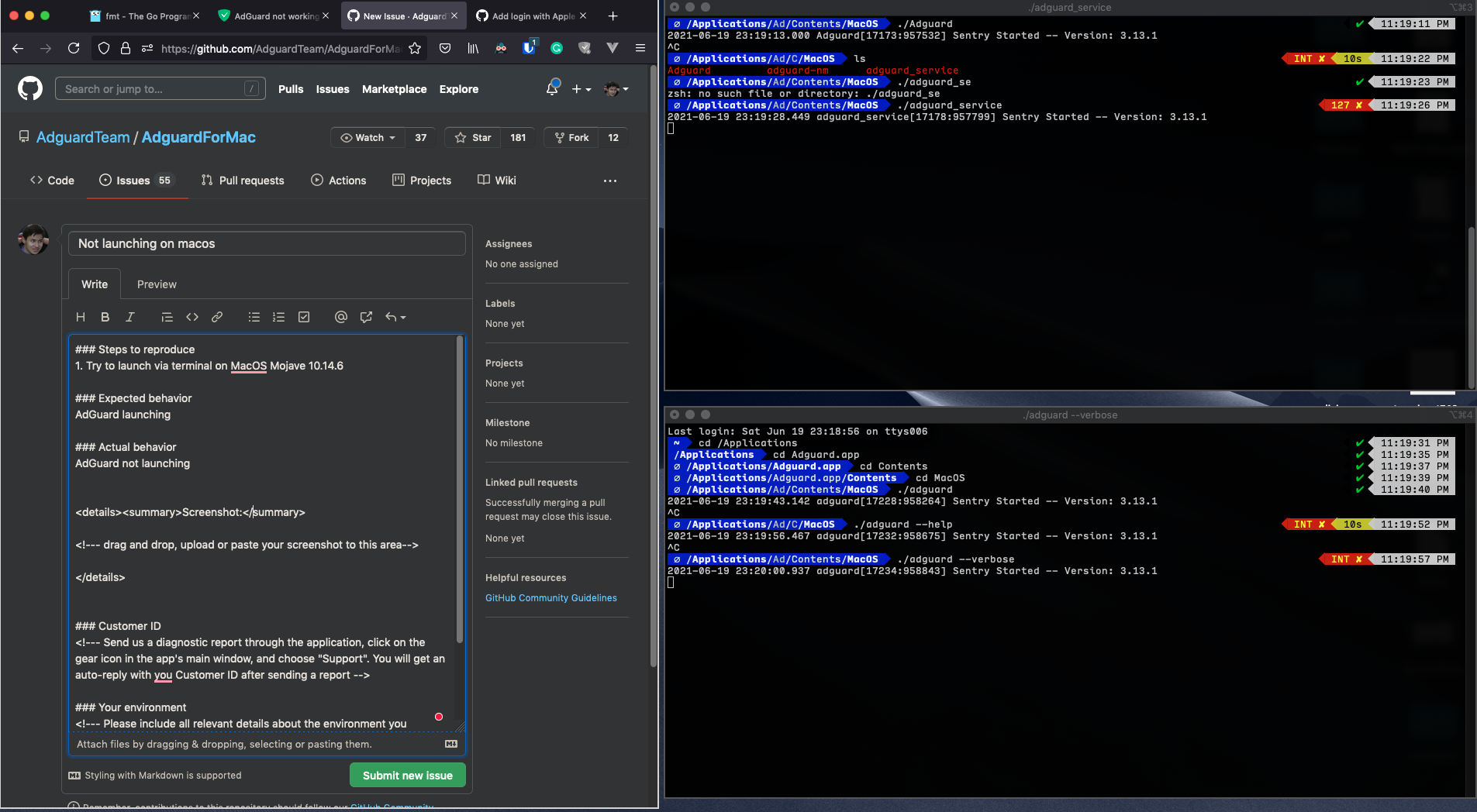 Not launching on macos · Issue #881 · AdguardTeam/AdguardForMac · GitHub