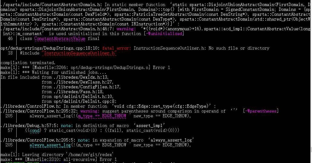 fatal error: InstructionSequenceOutliner.h: No such file or directory · Issue #480 · facebook ...