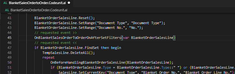 [Event Request] CodeUnit 87 Blanket Sales Order to Order ...