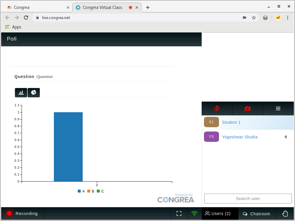 Poll: Issue after refresh. · Issue #1197 · congrea/virtualclass · GitHub