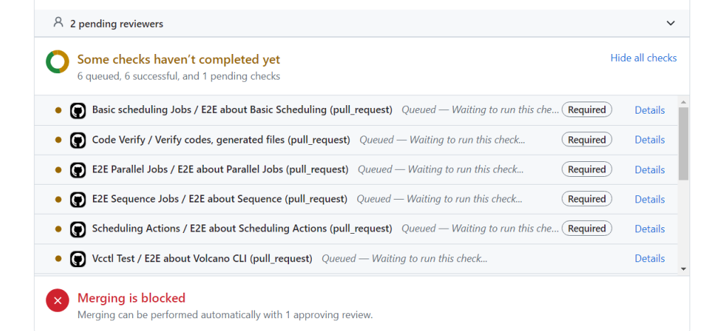 CI task has been waiting and cannot run · Issue #2768 · volcano-sh/volcano · GitHub