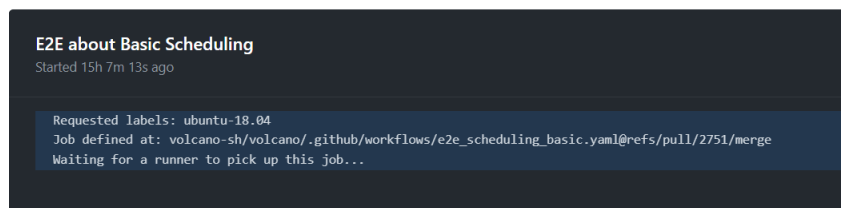 CI task has been waiting and cannot run · Issue #2768 · volcano-sh/volcano · GitHub