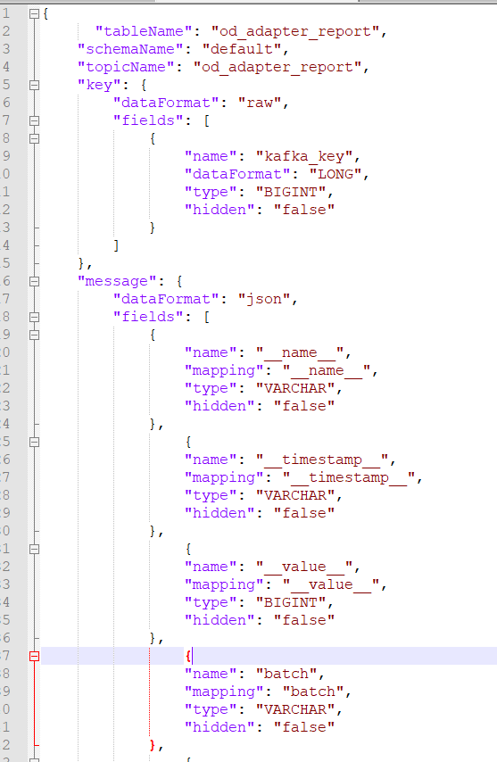Kafka Connector end offset 8 for column 'kafka_key' must be less that or equal to value length 0 ...
