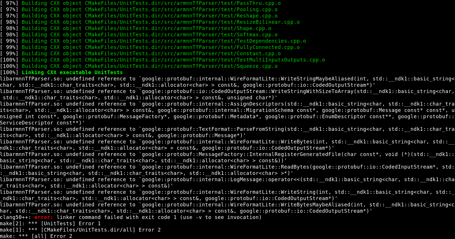 error during linking libarmnnTFParser.so · Issue #73 · ARM-software/armnn · GitHub