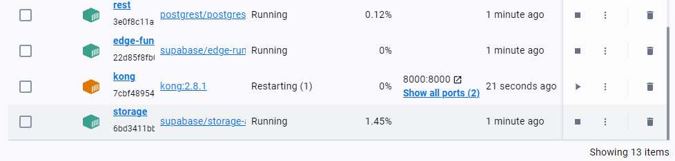 Can Not Start Kong Container · Issue 18847 · Supabasesupabase · Github 