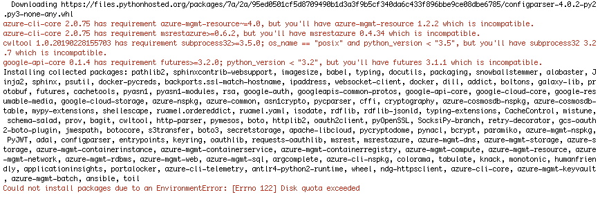 ERROR: Exception: Traceback (most recent call last): · Issue #104 ...