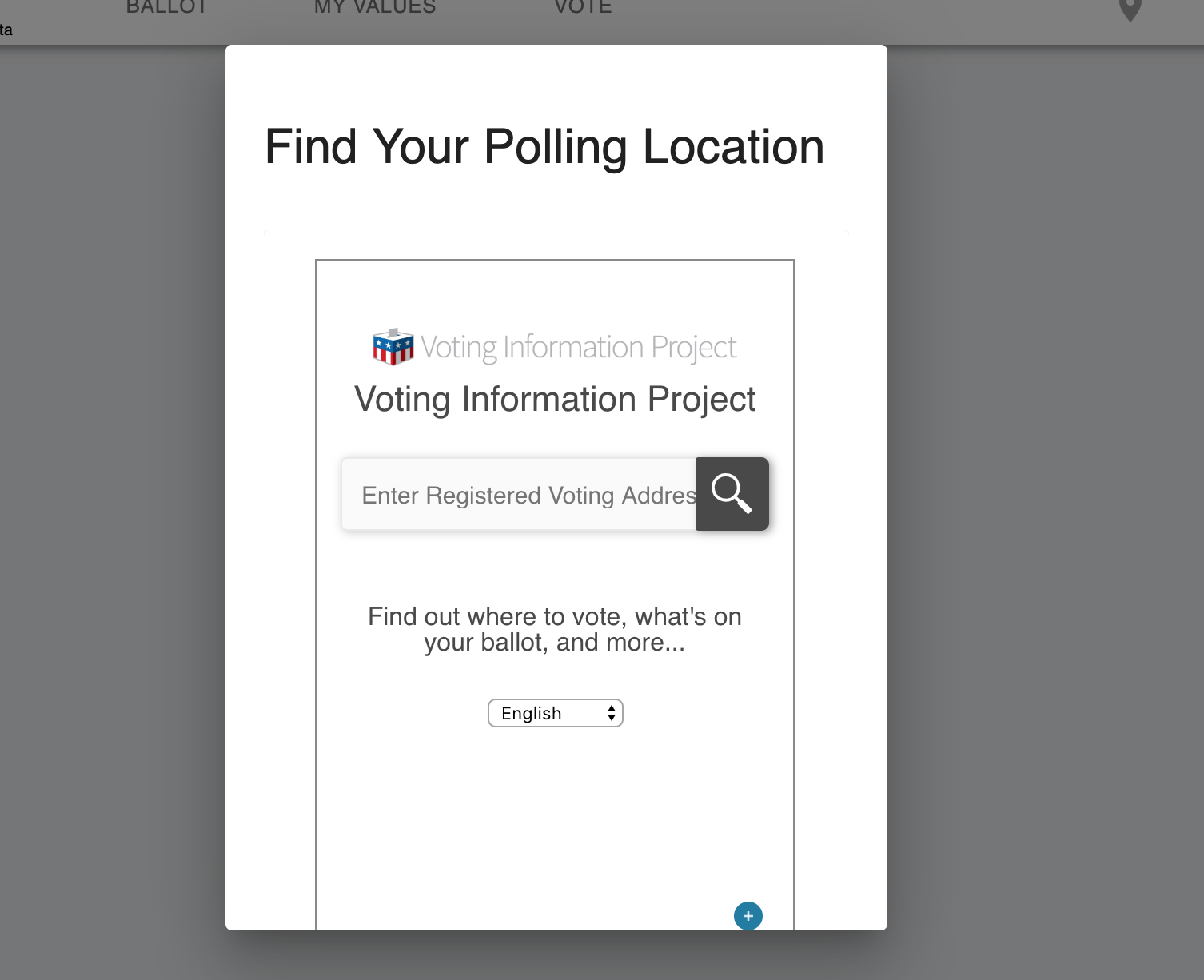 The Polling Location Modal: Contents too wide · Issue #2301 · wevote ...