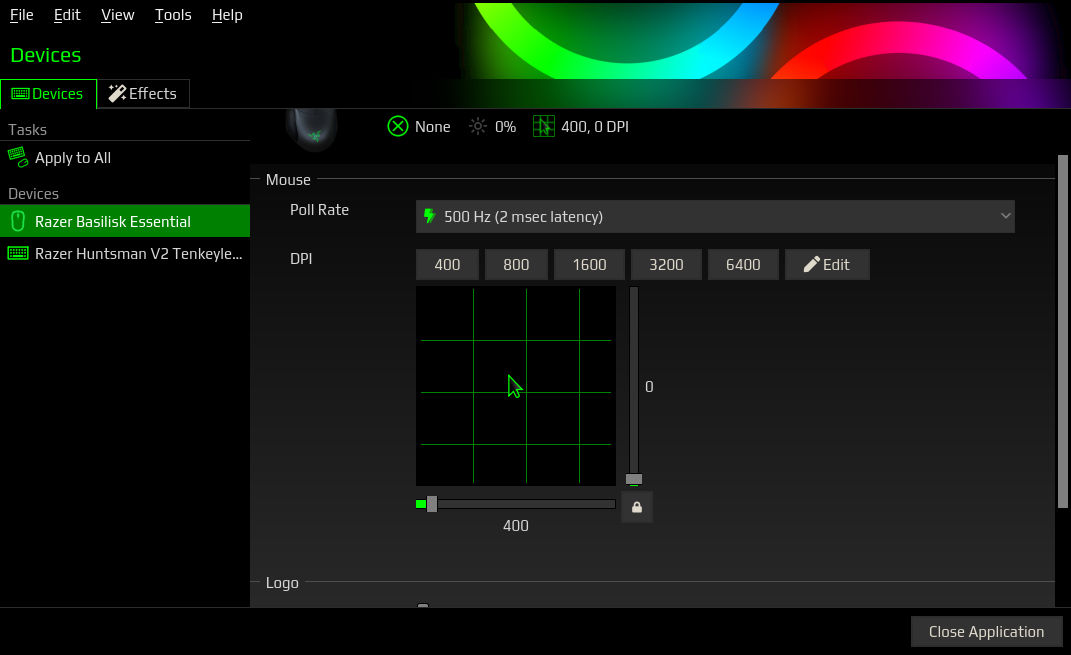 Razer Baslisk Essential - DPI Speeds Are Fast · Issue #2132 · openrazer/openrazer · GitHub