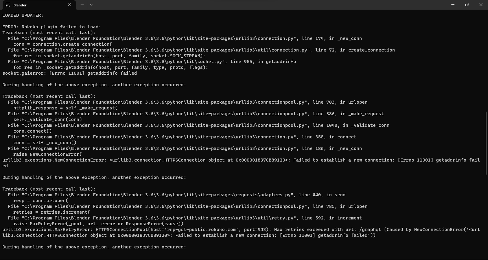 Error activating plugin in blender · Issue #69 · Rokoko/rokoko-studio-live-blender · GitHub
