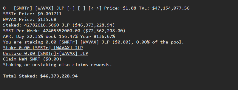 Smartcoin on AVAX showing no data · Issue #1995 · vfat-tools/vfat-tools · GitHub
