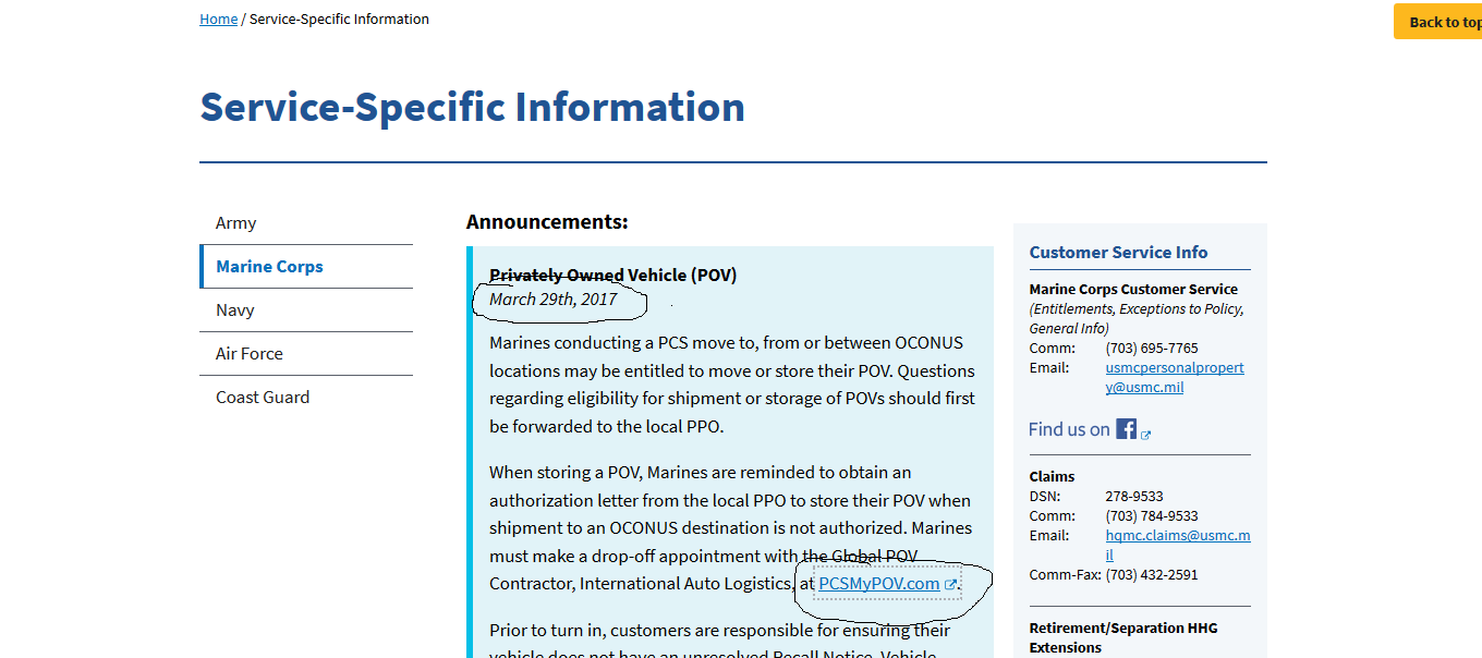 Update USMC service specific information · Issue #367 · deptofdefense ...