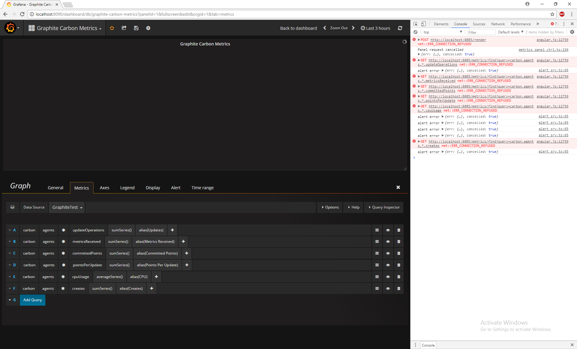 Grafana Graphic database, issue with metrics · Issue #10804 · grafana/grafana · GitHub