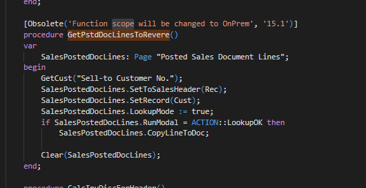 GetPstdDocLinesToRevere Obsolete? · Issue #7707 · microsoft/ALAppExtensions · GitHub