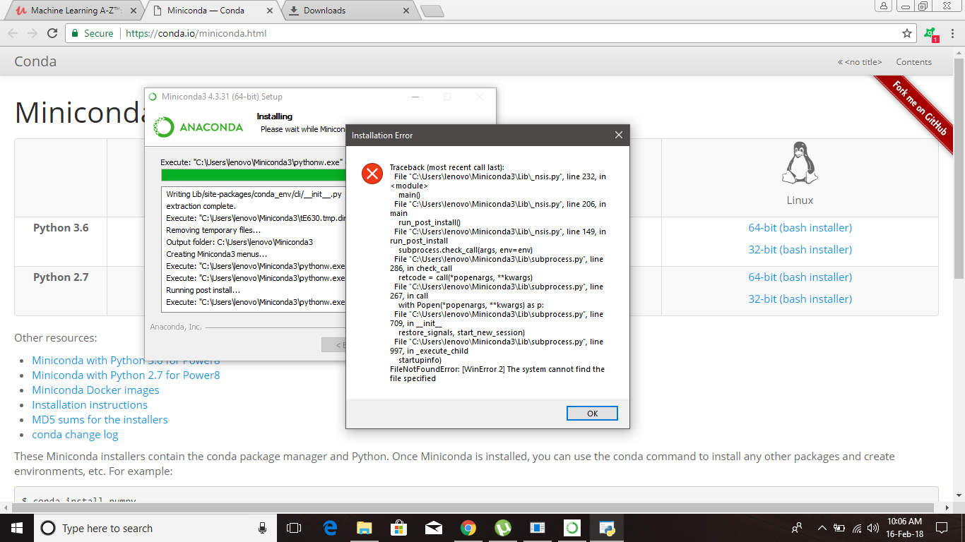 Installation Error · Issue #8598 · ContinuumIO/anaconda-issues · GitHub