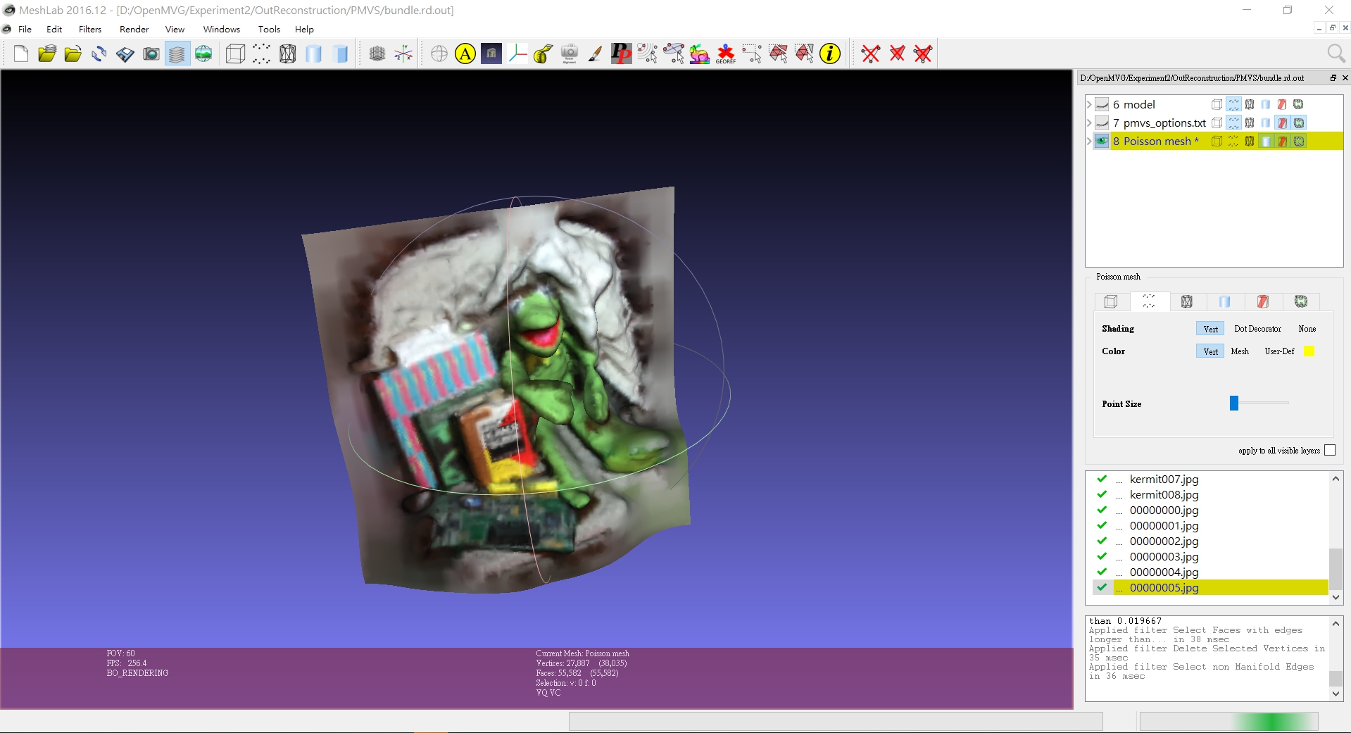 Use Output Of Openmvg To Pmvs In Meshlab With Texture · Issue 1577 · Openmvgopenmvg · Github 