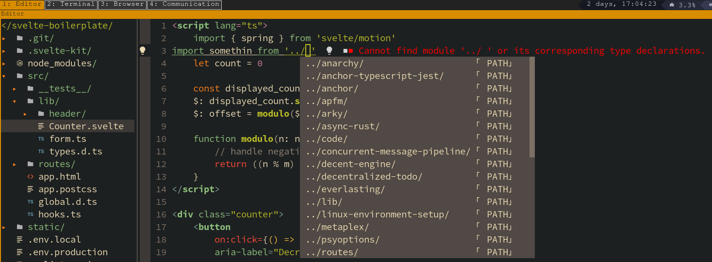 Svelte imports autocompletion suggestion · Issue #161 · ms-jpq/coq_nvim · GitHub