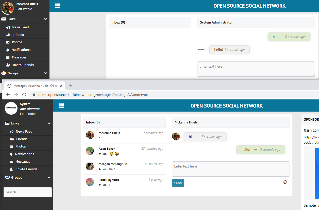 [E] Delete message on User B screen without reload page · Issue #2226 · opensource-socialnetwork ...