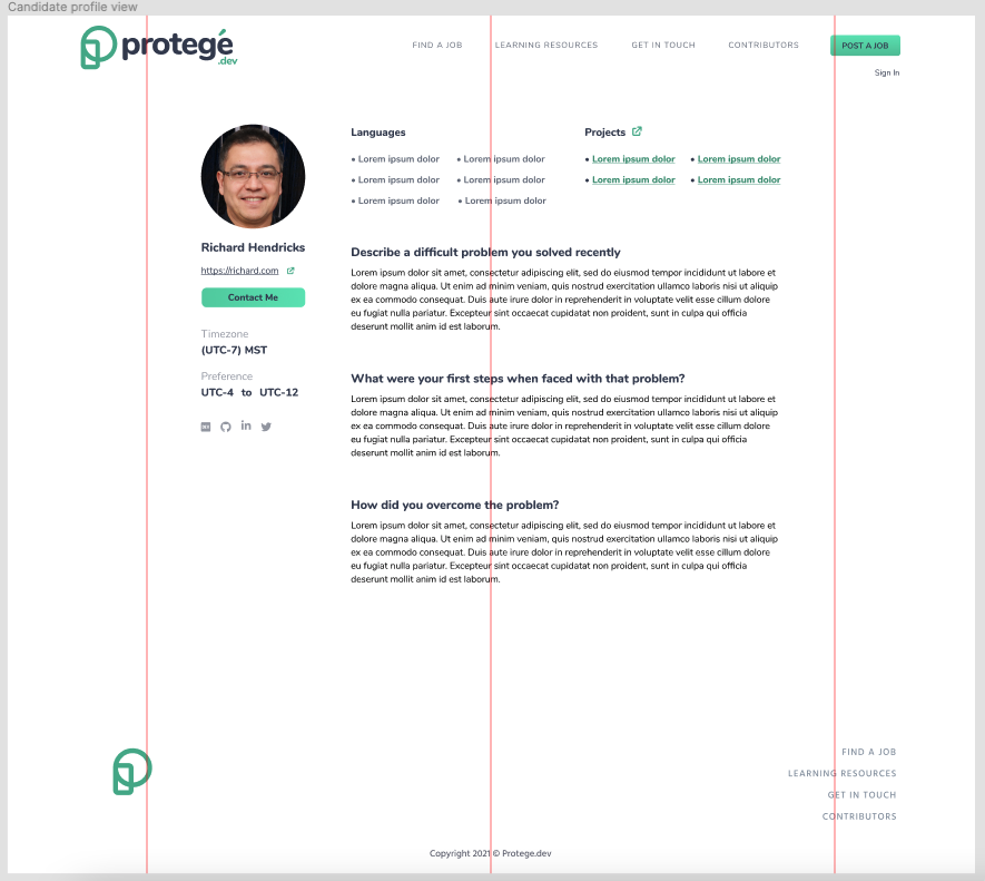 Candidate Profile View · Issue #275 · ProjectProtege/protege · GitHub