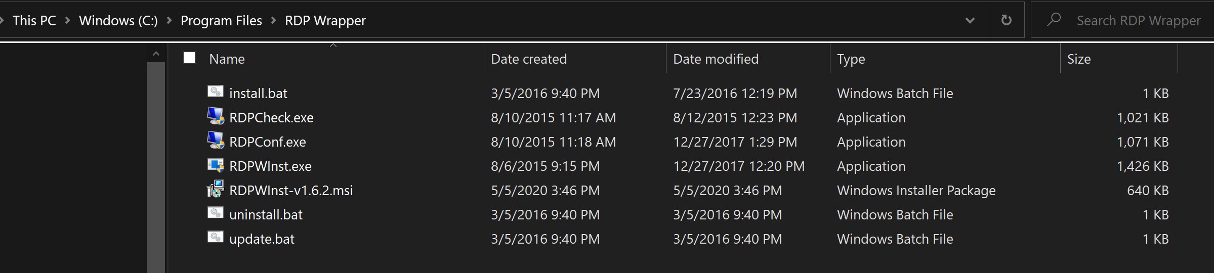 I can't get windows to uninstall RDP Wrapper so i can try to install ...
