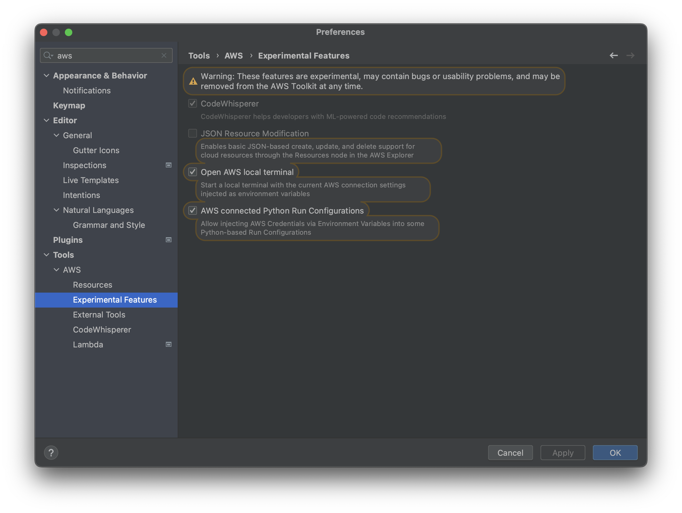 Aws Connection Tab Not Showing For Python Configuration · Issue 3253 · Awsaws Toolkit 7679